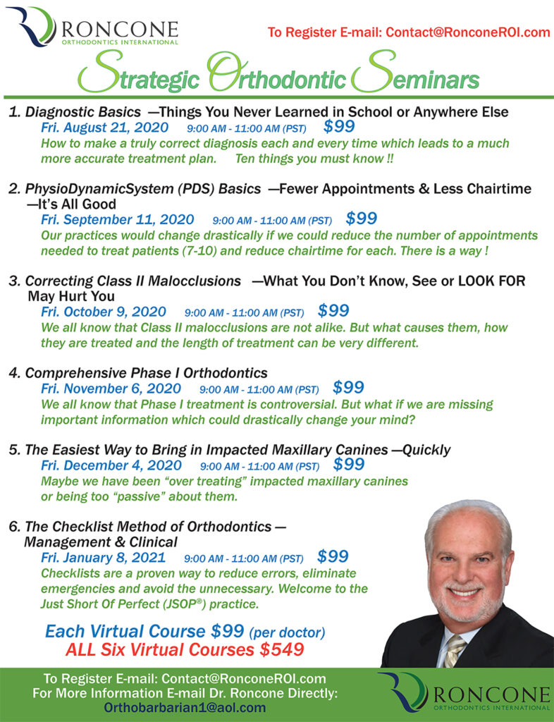 Snapshot SOS Flyer « Roncone Orthodontics International